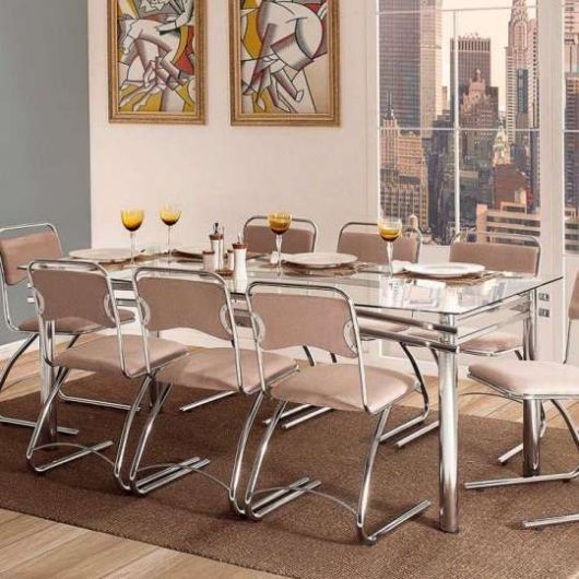 Mesa de jantar de vidro: Como escolher + 45 modelos lindos