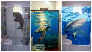 Adesivos para banheiro: modelos, tipos e 60 fotos!