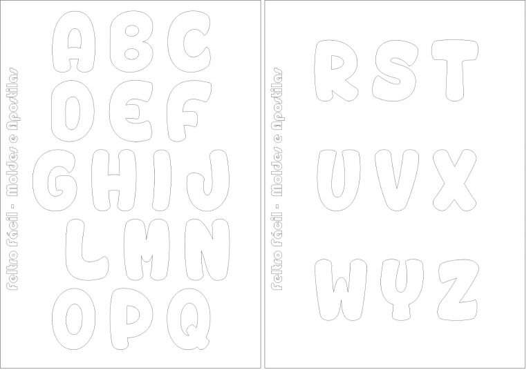 7 Moldes de Letras em EVA Gratuitos & Ideias Incríveis para se Inspirar!