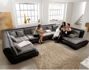 Sofá grande – 70 modelos enormes e confortáveis para sua sala!