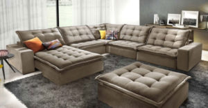 Sofá grande – 70 modelos enormes e confortáveis para sua sala!