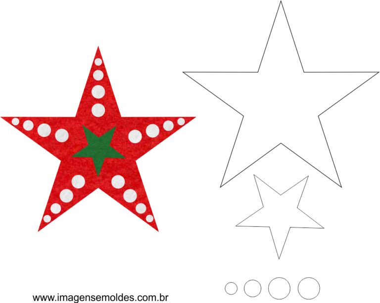 Molde de estrela – Os 45 modelos mais lindos para imprimir grátis!