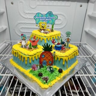 Bolo do Bob Esponja – 60 Ideias Divertidas para sua Festa